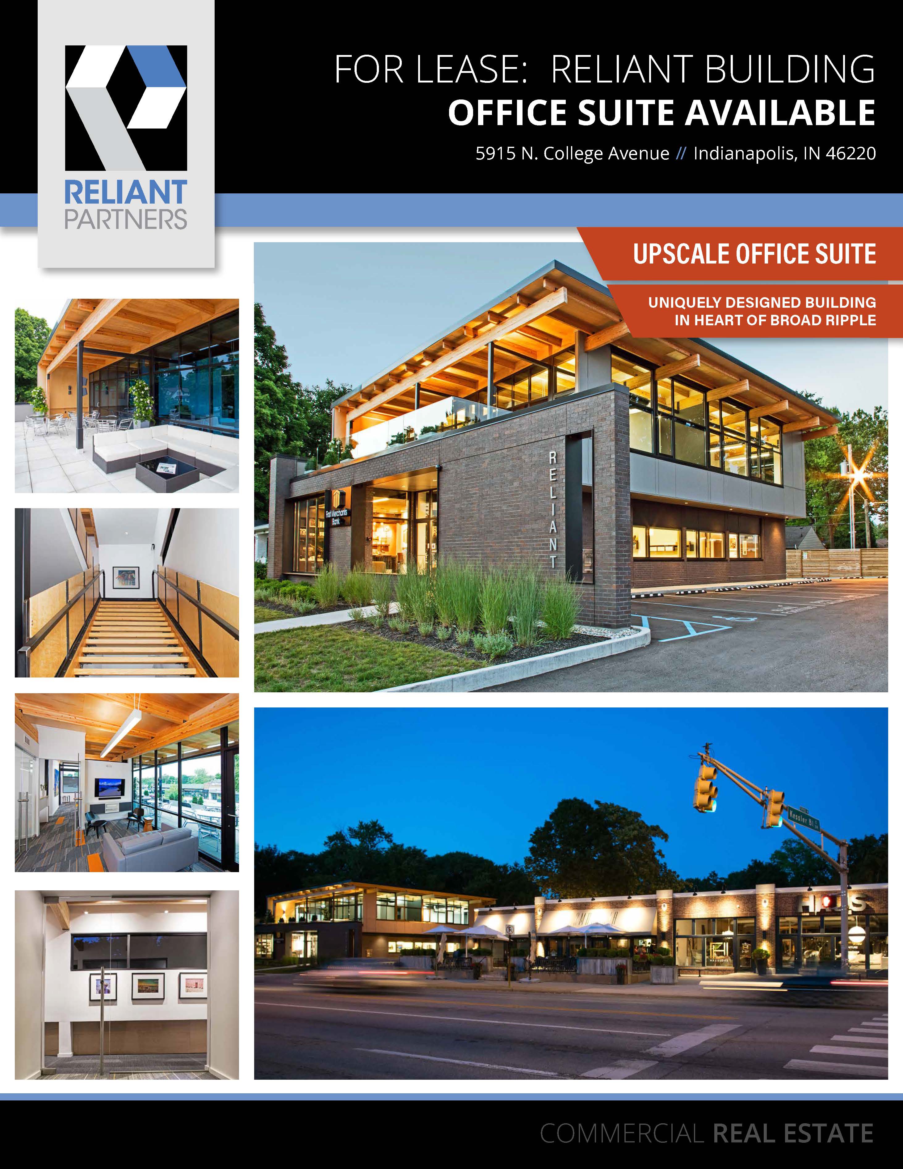 The Reliant Building FOR LEASE on 5915 North College Avenue, realnex.com