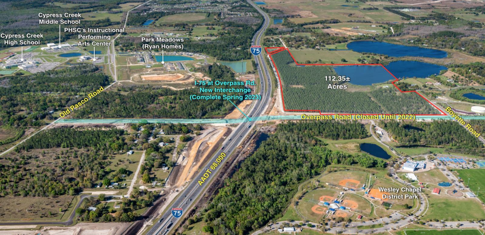 112.35 ac Mixed Use I-75 & Overpass Rd. FOR SALE on Interstate 75 ...